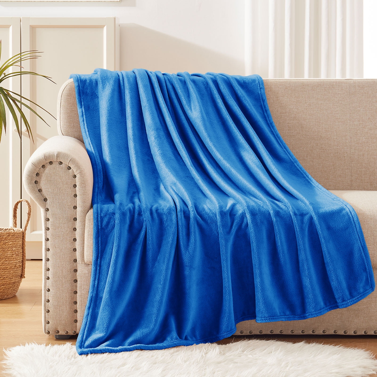 Exclusivo Mezcla Large Flannel Fleece Velvet Plush Throw Blanket - 50 ...