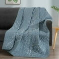 "Exclusivo Mezcla Floral Microfiber Quilted Throw Blanket, Soft and ...
