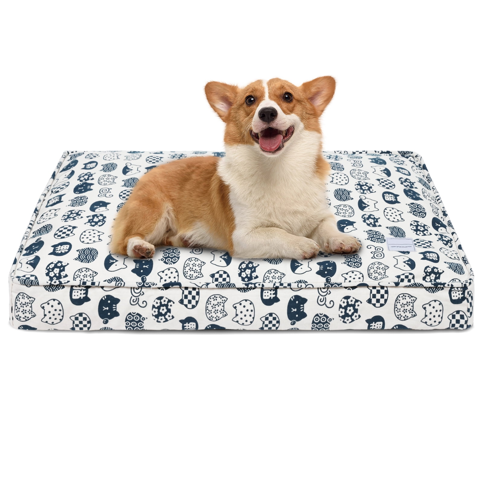 Exclusivo Mezcla Orthopedic Dog Bed for Small Dogs, Shredded Memory ...