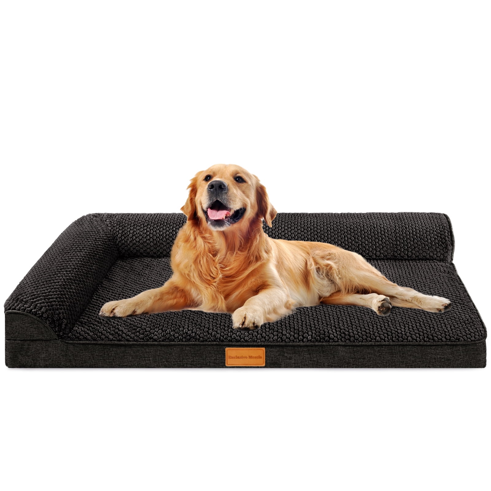 Exclusivo Mezcla Jacquard Orthopedic Pet Bed for Extra Large Dogs, 48 ...