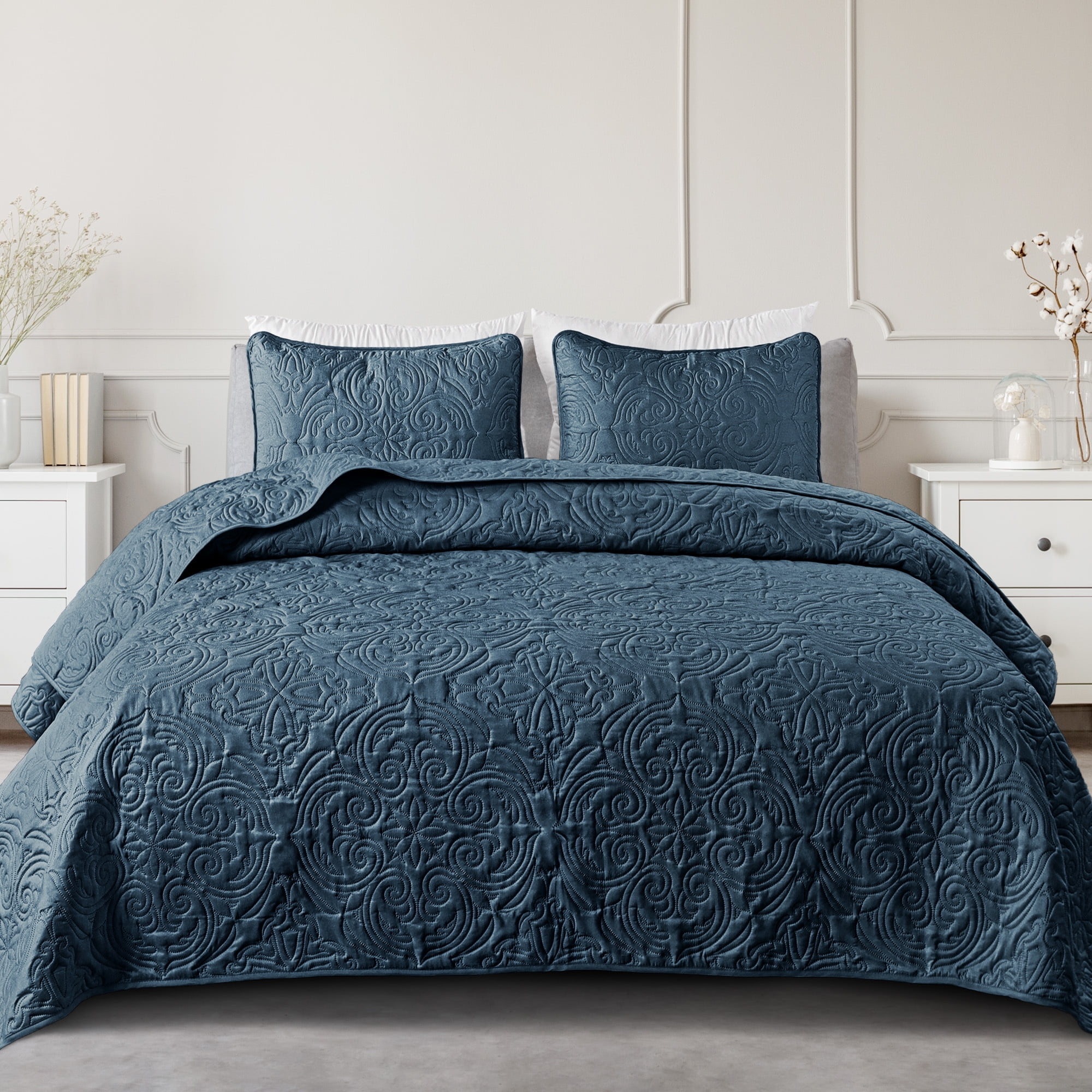Exclusivo Mezcla Oversized King Quilt Bedding Set, Lightweight Vintage ...