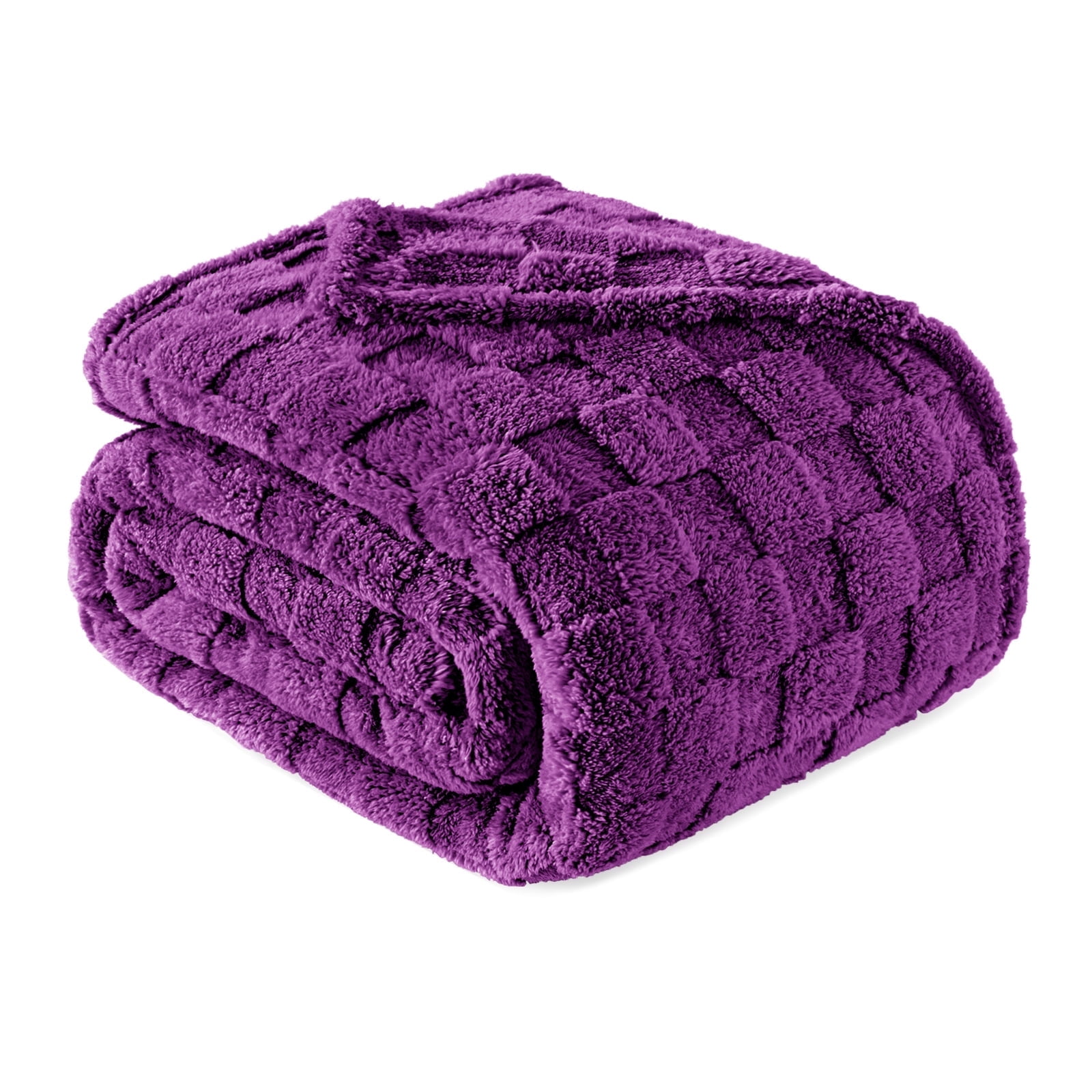 Exclusivo Mezcla Queen Size Flannel Fleece Blanket, Super Soft Warm ...