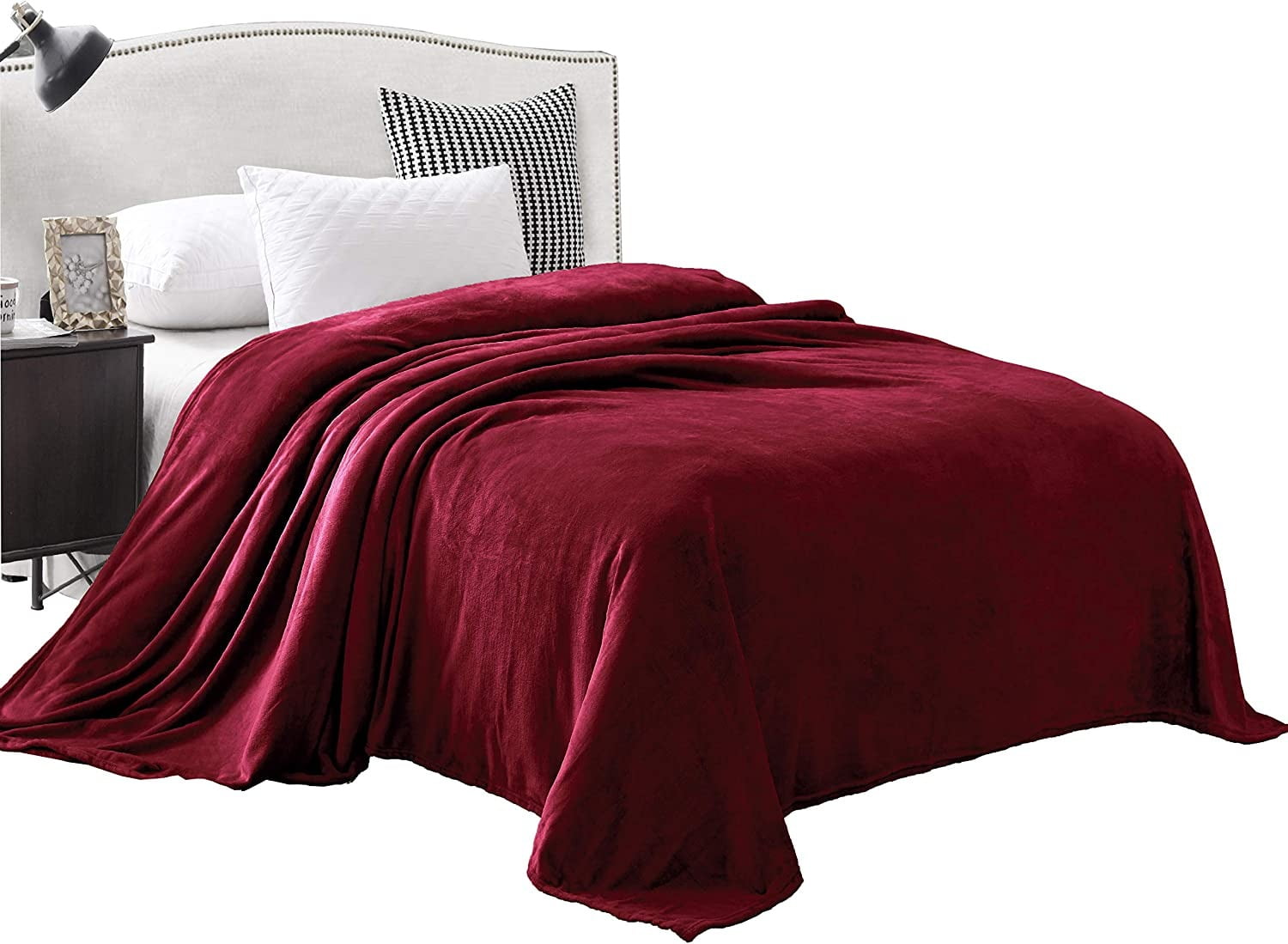 Exclusivo Mezcla Queen Size Flannel Fleece Bed Blanket, Bedspread ...