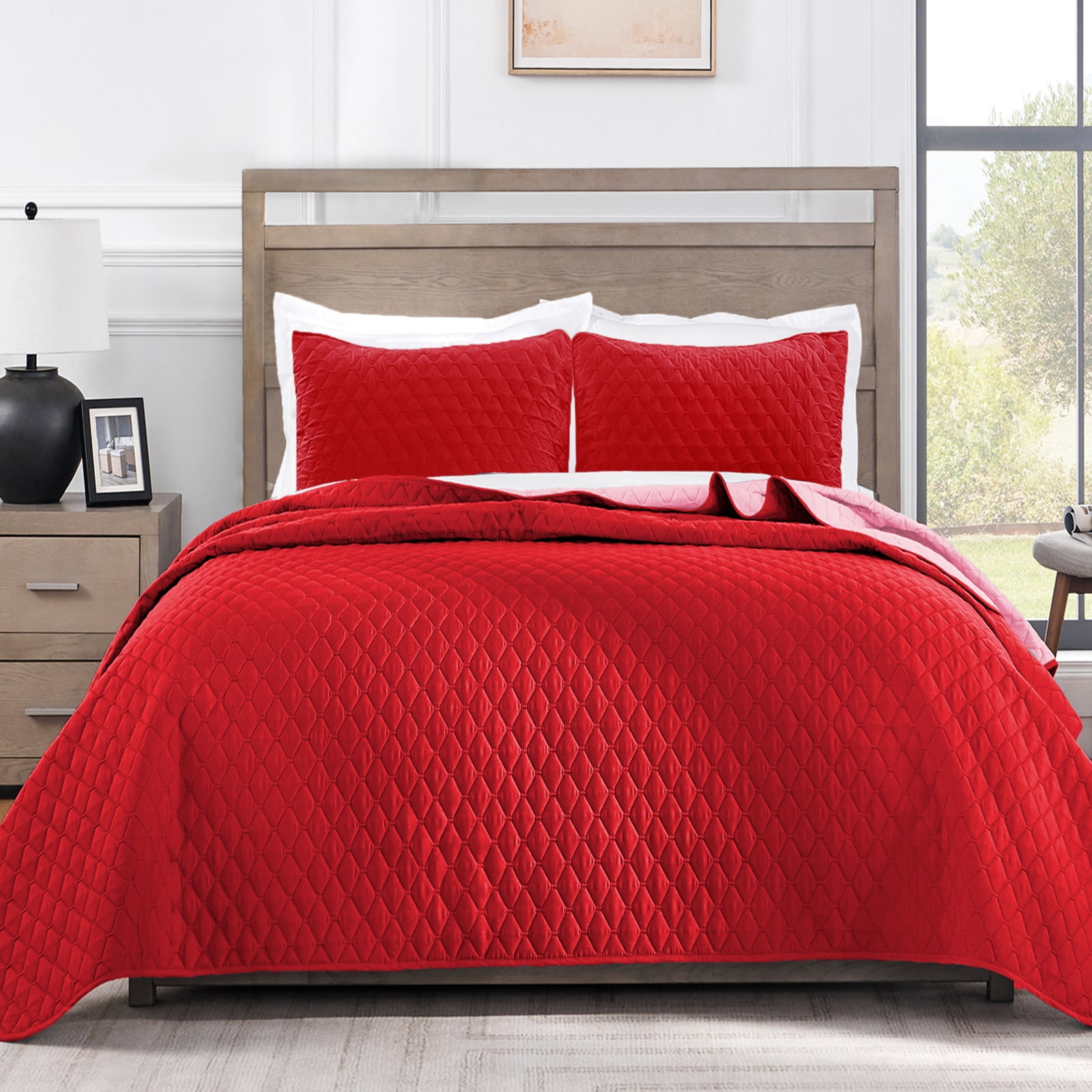 Exclusivo Mezcla Warm Full Queen Lightweight Quilt Set, 3-Piece Soft ...