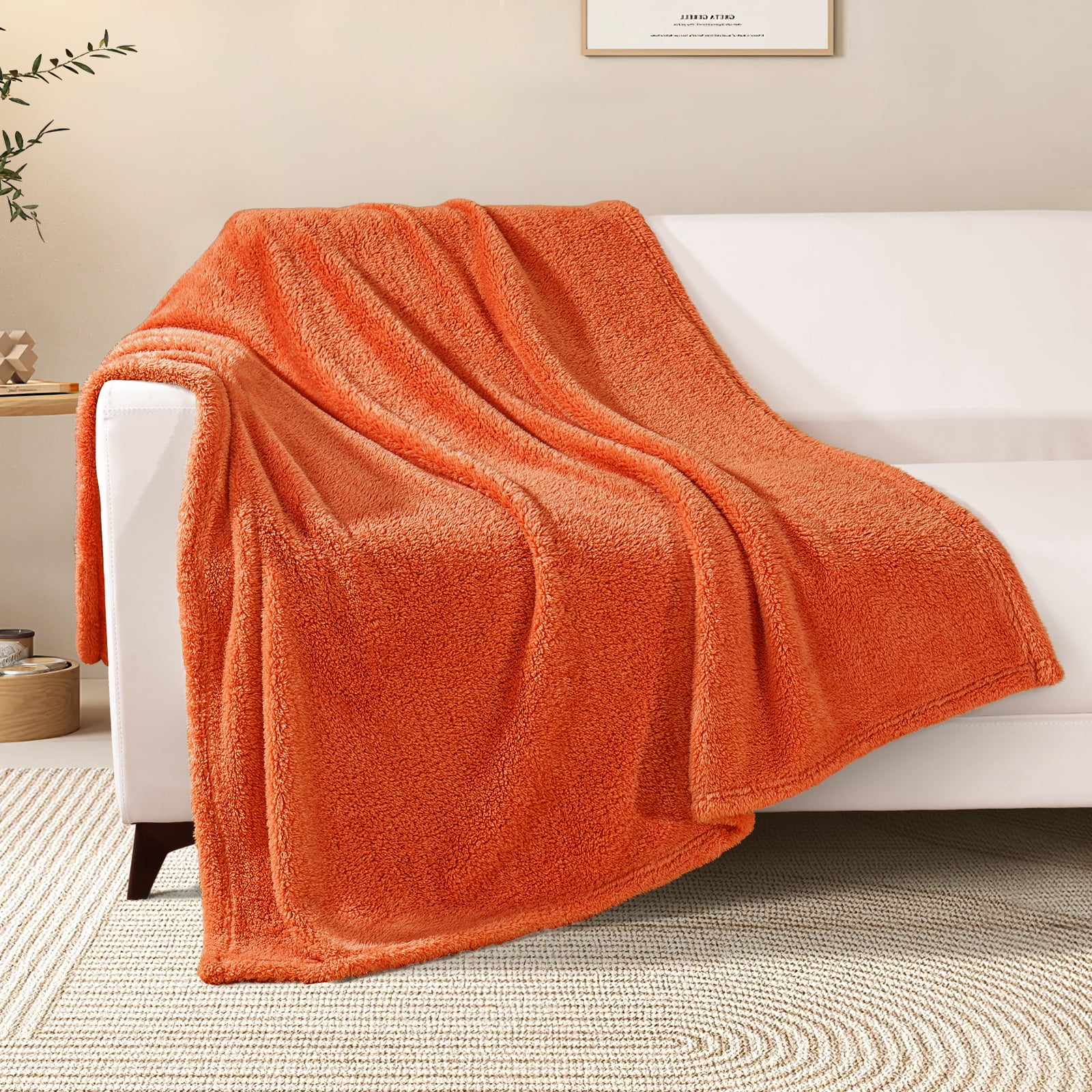 Exclusivo Mezcla Soft Fleece Throw Blanket for Couch, Super Soft Velvet ...