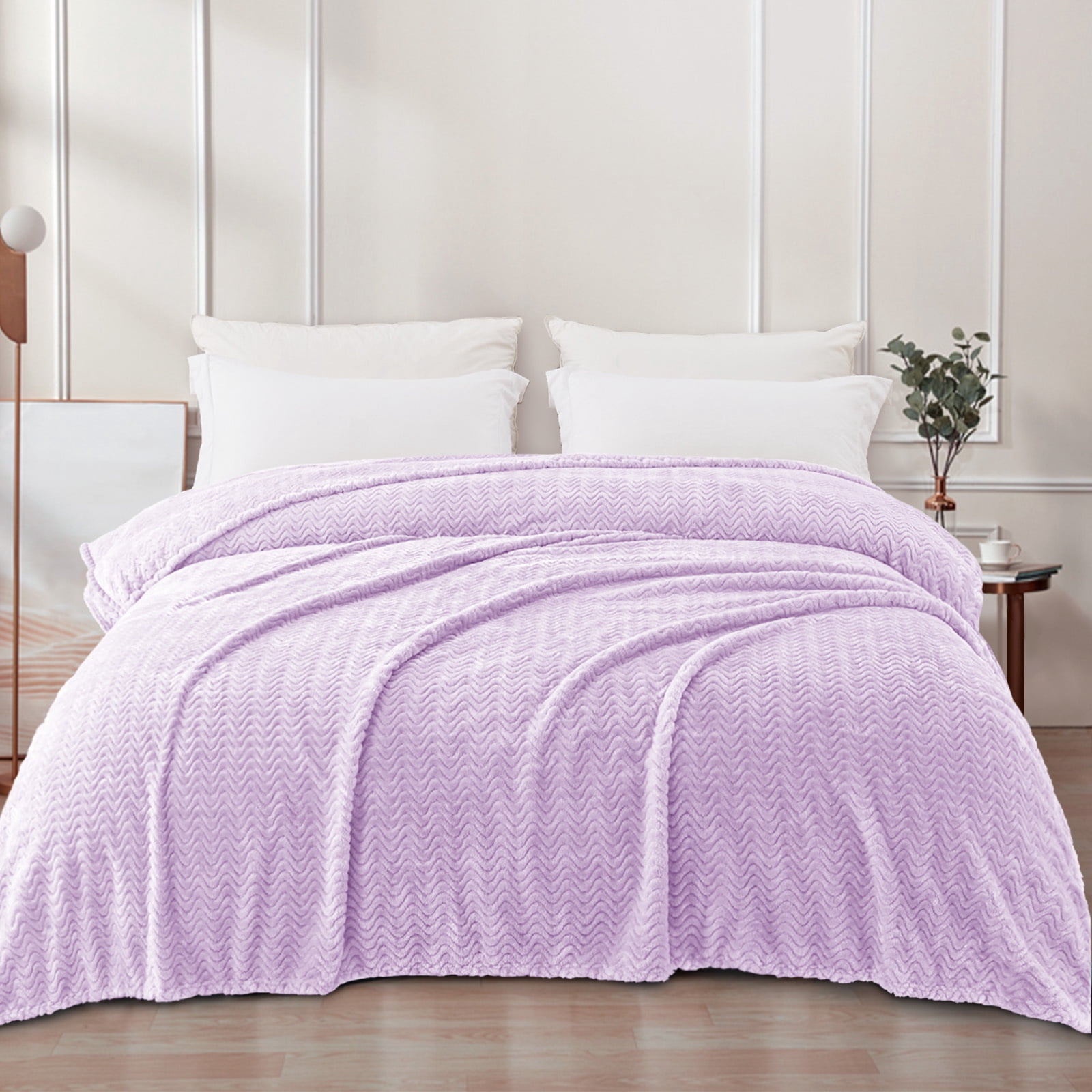 Exclusivo Mezcla Twin Bedspread - Jacquard Weave, Flannel Fleece, Light ...