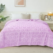 Astarin Soft Large Throw Blanket, Queen Size, Purple. Ideal for Beds ...