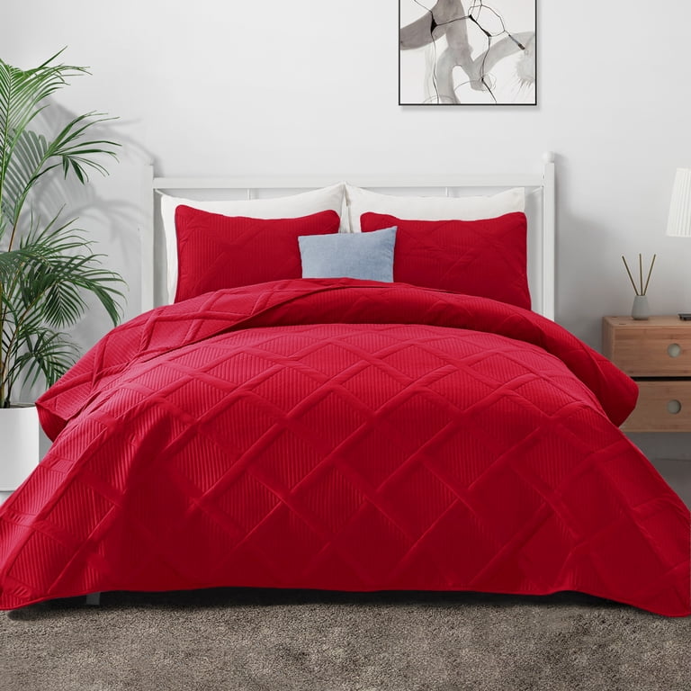 Red Bedspreads King Size Levtex Home Caserta Velvet Red Bedspread