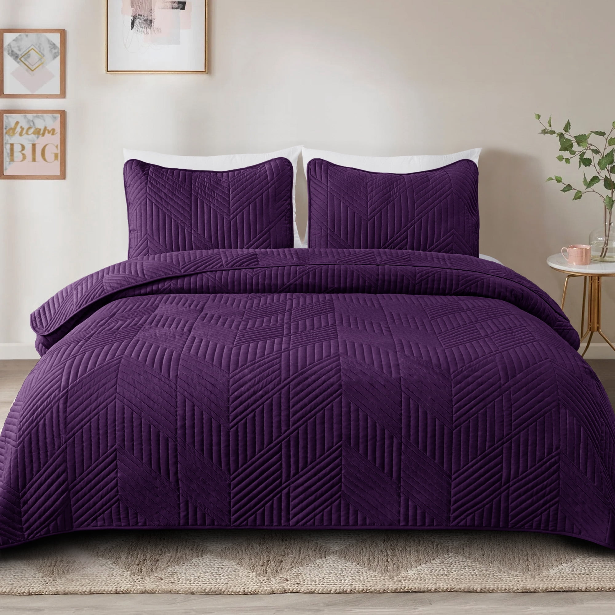 Exclusivo Mezcla Ultrasonic Twin Quilt Bedding Set, Lightweight Deep ...