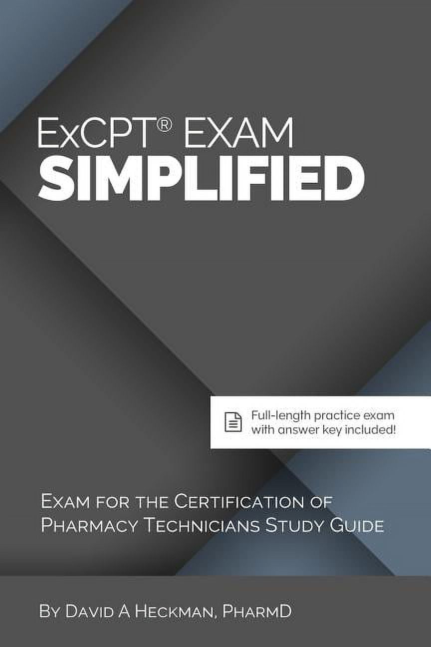 Excpt Exam Simplified : Exam for the Certification of Pharmacy ...