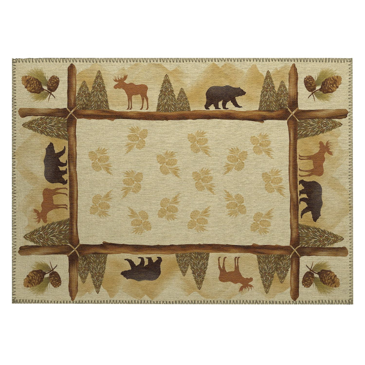 Excursion EX2 Beige Farmhouse Rug 8' X 10' - Walmart.com