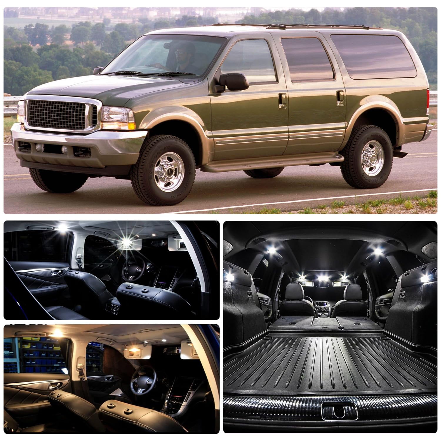 Excursion LED Interior Bulb STF9 Lights Kit for Ford Excursion 2000 ...
