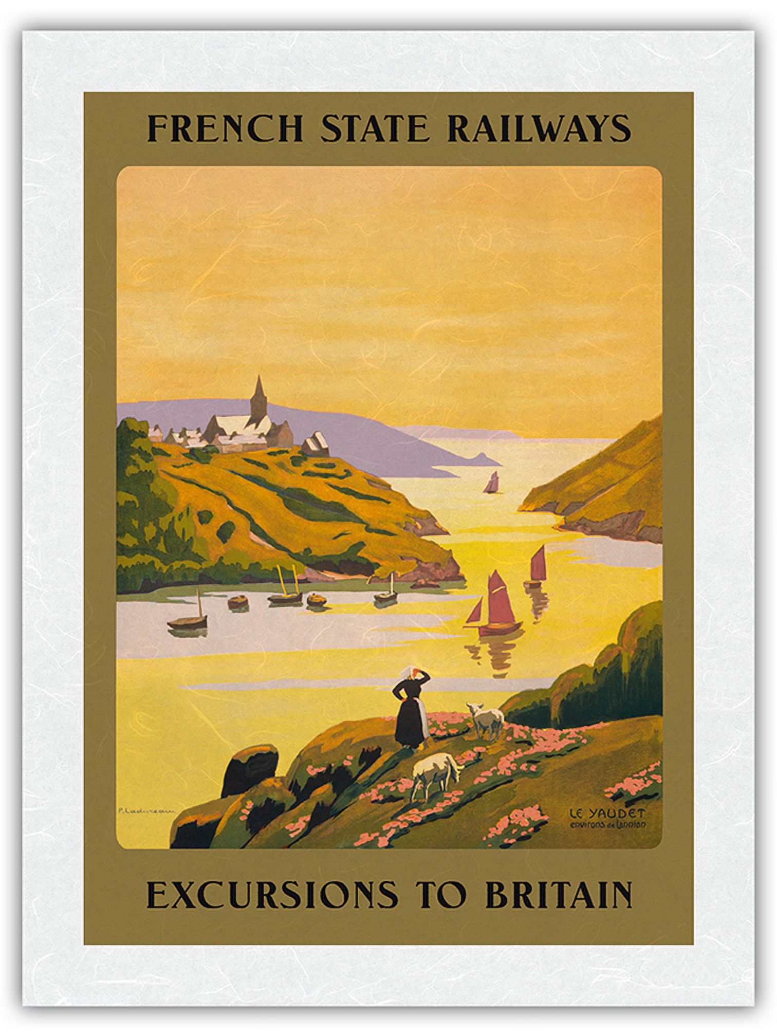 Excursions to Britain - French State Railways - Vintage Railroad Travel ...