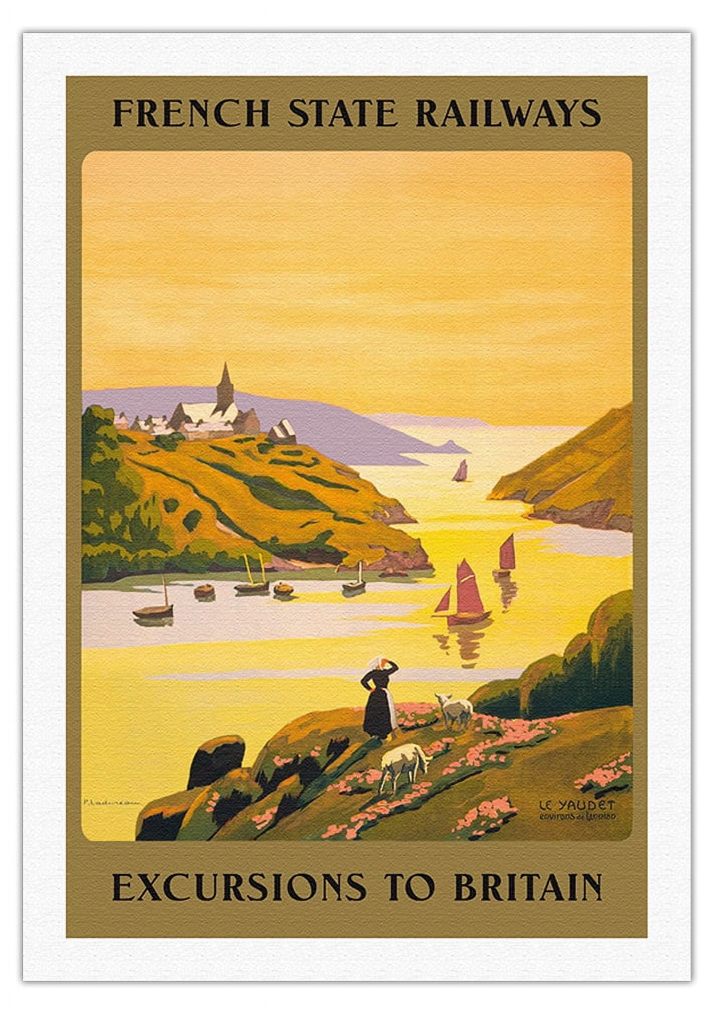 Excursions to Britain - French State Railways - Vintage Railroad Travel ...