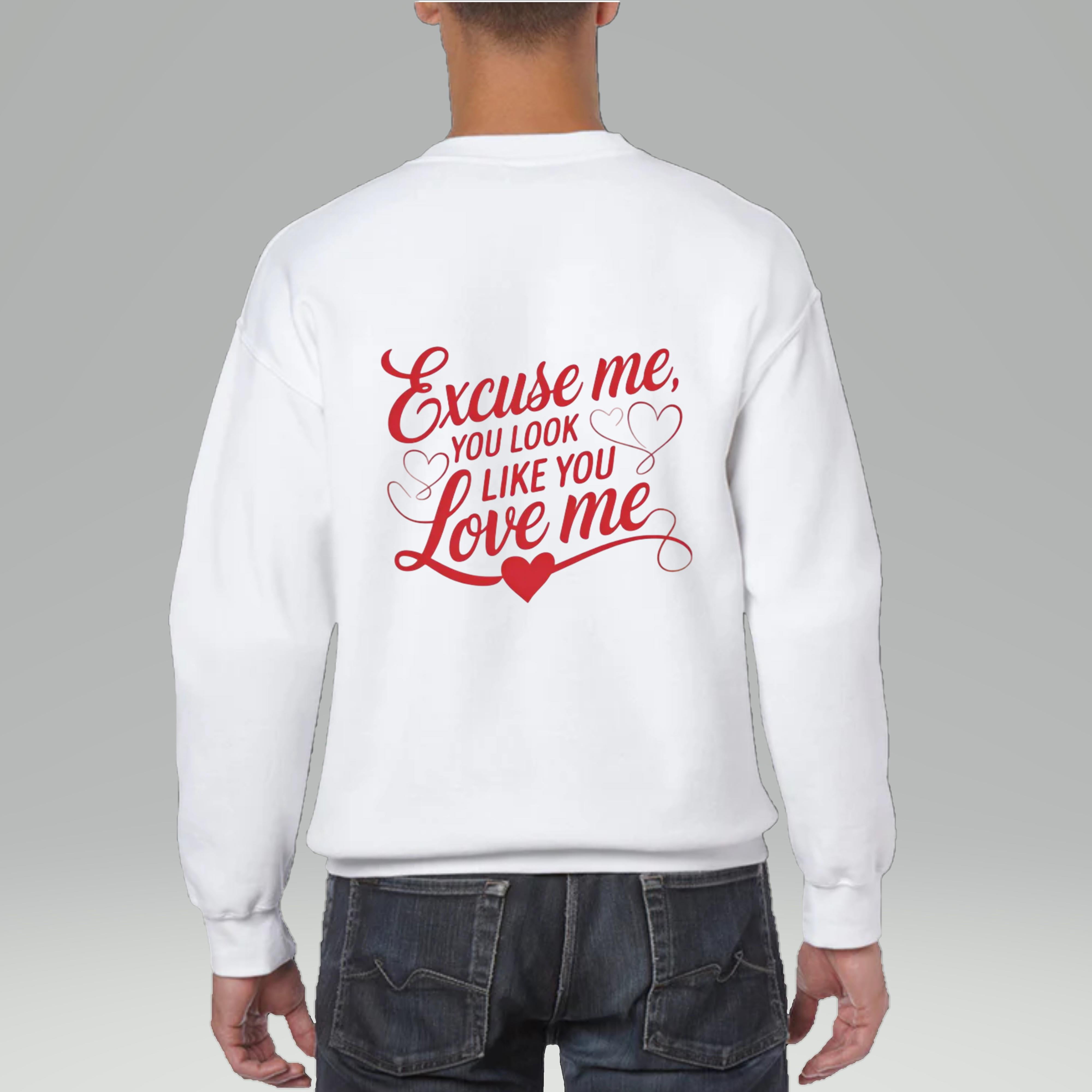 Excuse Me Sweatshirt Heart – Simple and Cute Heart Design, for men ...