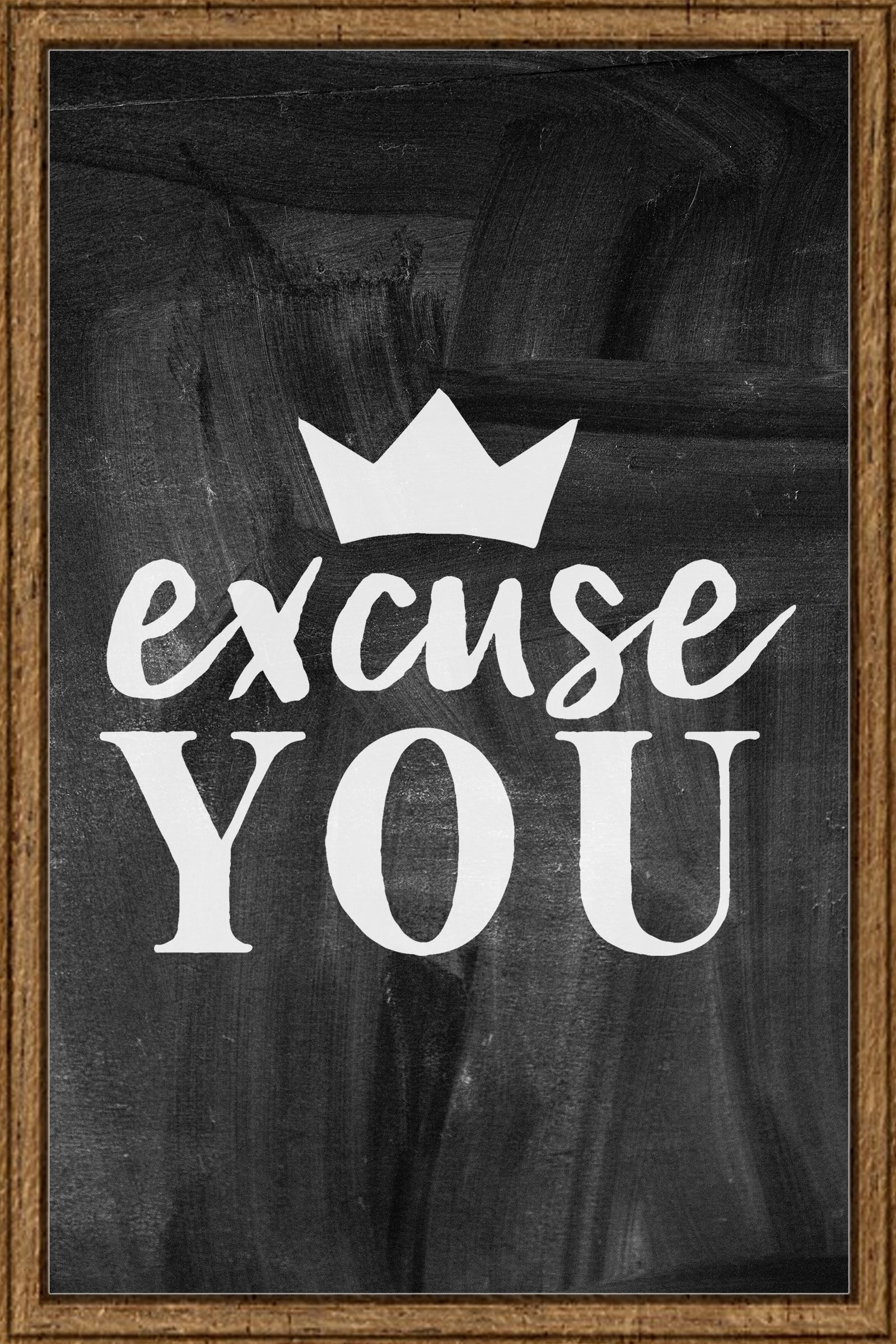 Excuse You Crown Funny Diva Attitude Independent Sassy Queen Tin Sign ...