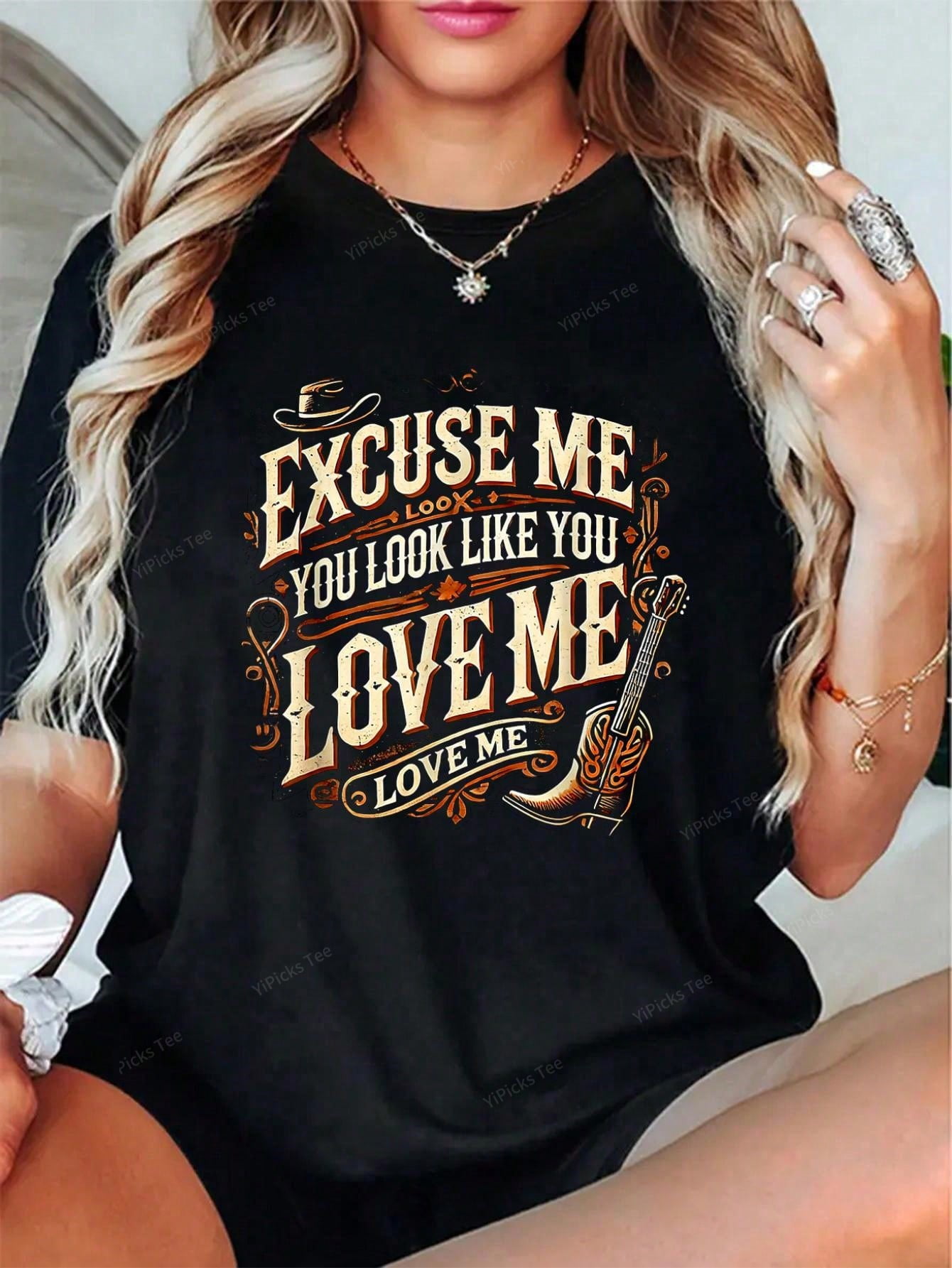 Excuse Me You Look Like You Love Me & MEME CUTE Excuse Me T-Shirt ...