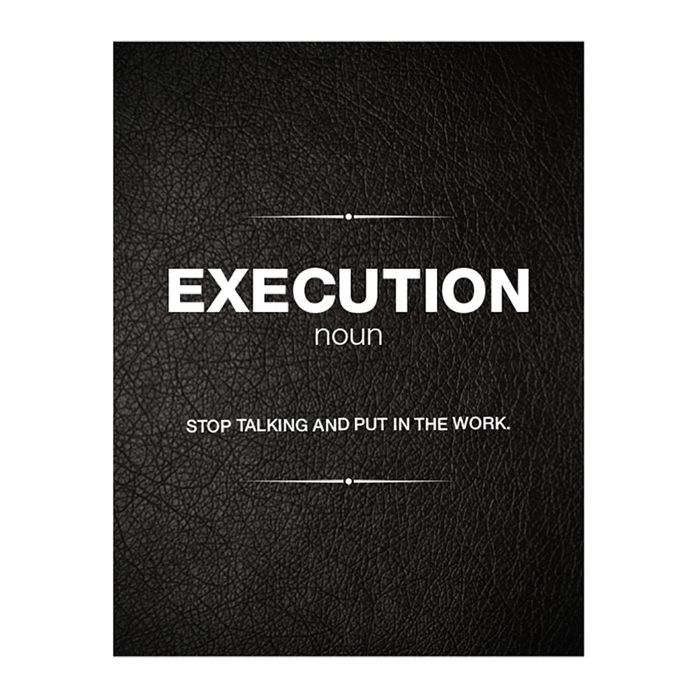 Execution | Motivational Poster, Great Wall Art For Home Decor ...