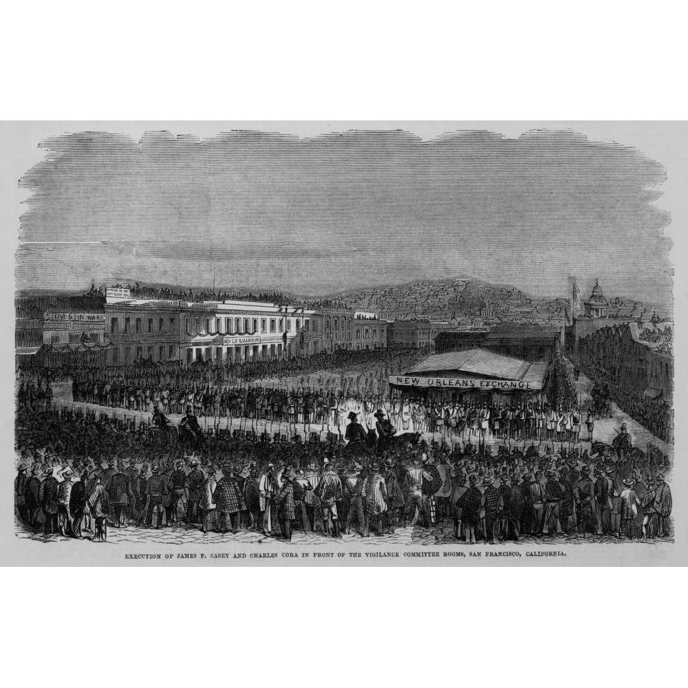 Execution Of James P. Casey And Charles Cora For The Murder Of ...