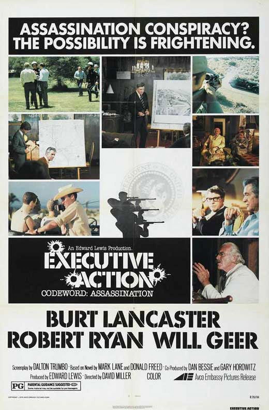 Executive Action - movie POSTER (Style B) (11" x 17") (1973) - Walmart.com