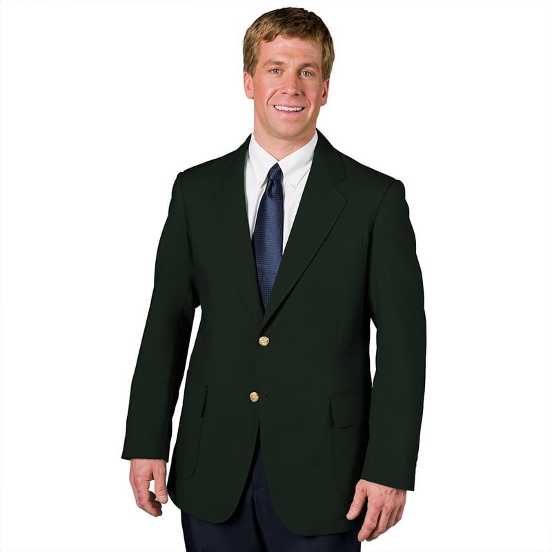 Executive Apparel 1000 Men's UltraLux Polyester Blazer-Hunter Green-34 ...