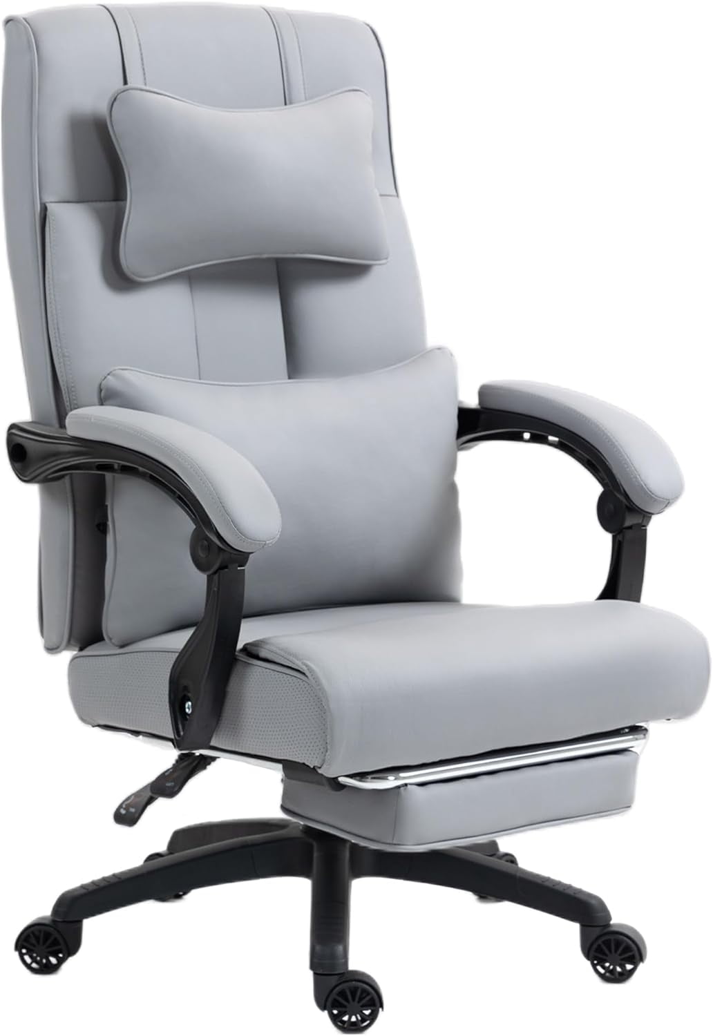 Executive Chair Big and Tall Fabric with Footrest Ergonomic Computer ...