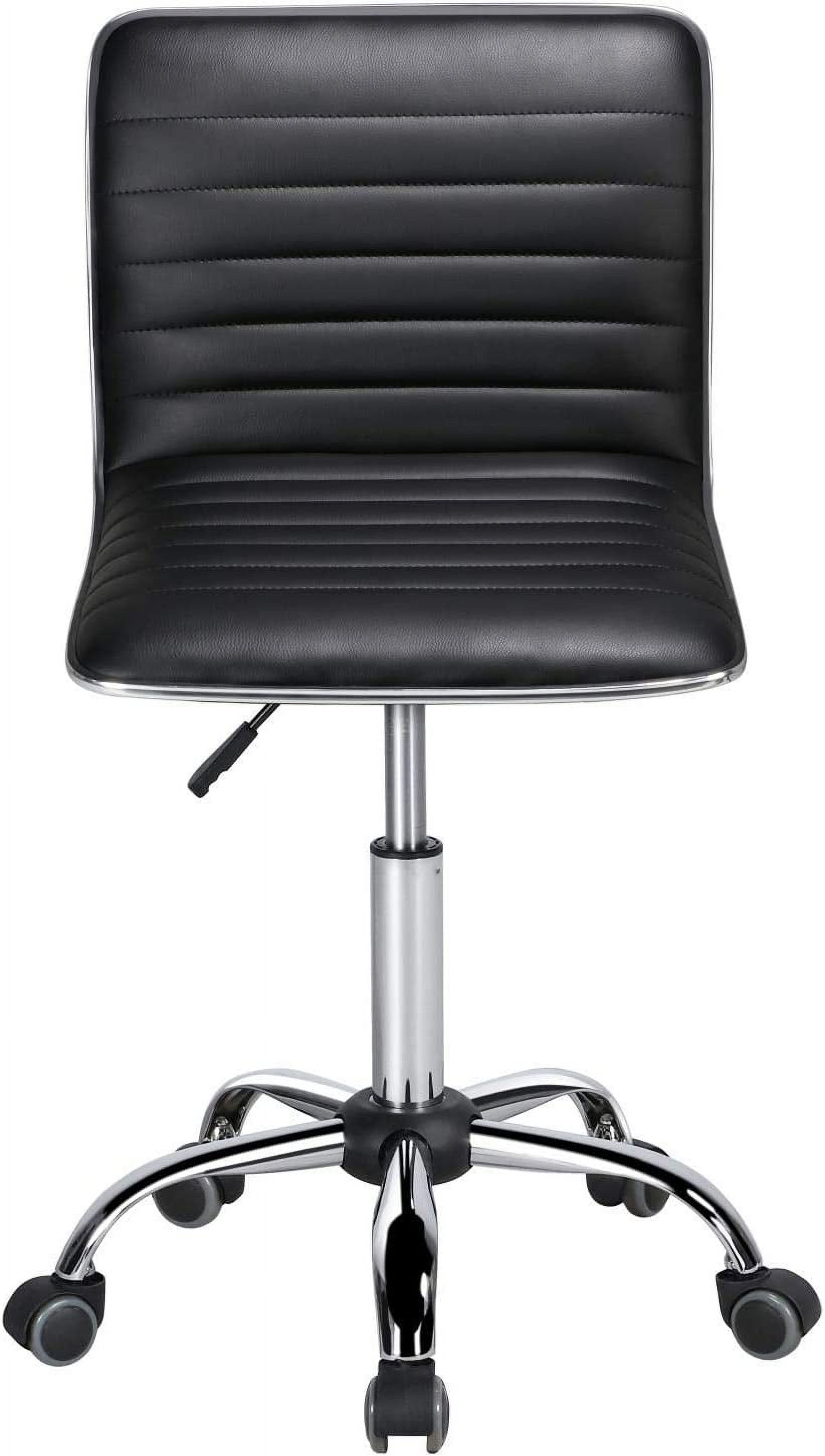 Executive Chairs PU Leather Low Back Desk Chair Swivel Task Chair ...