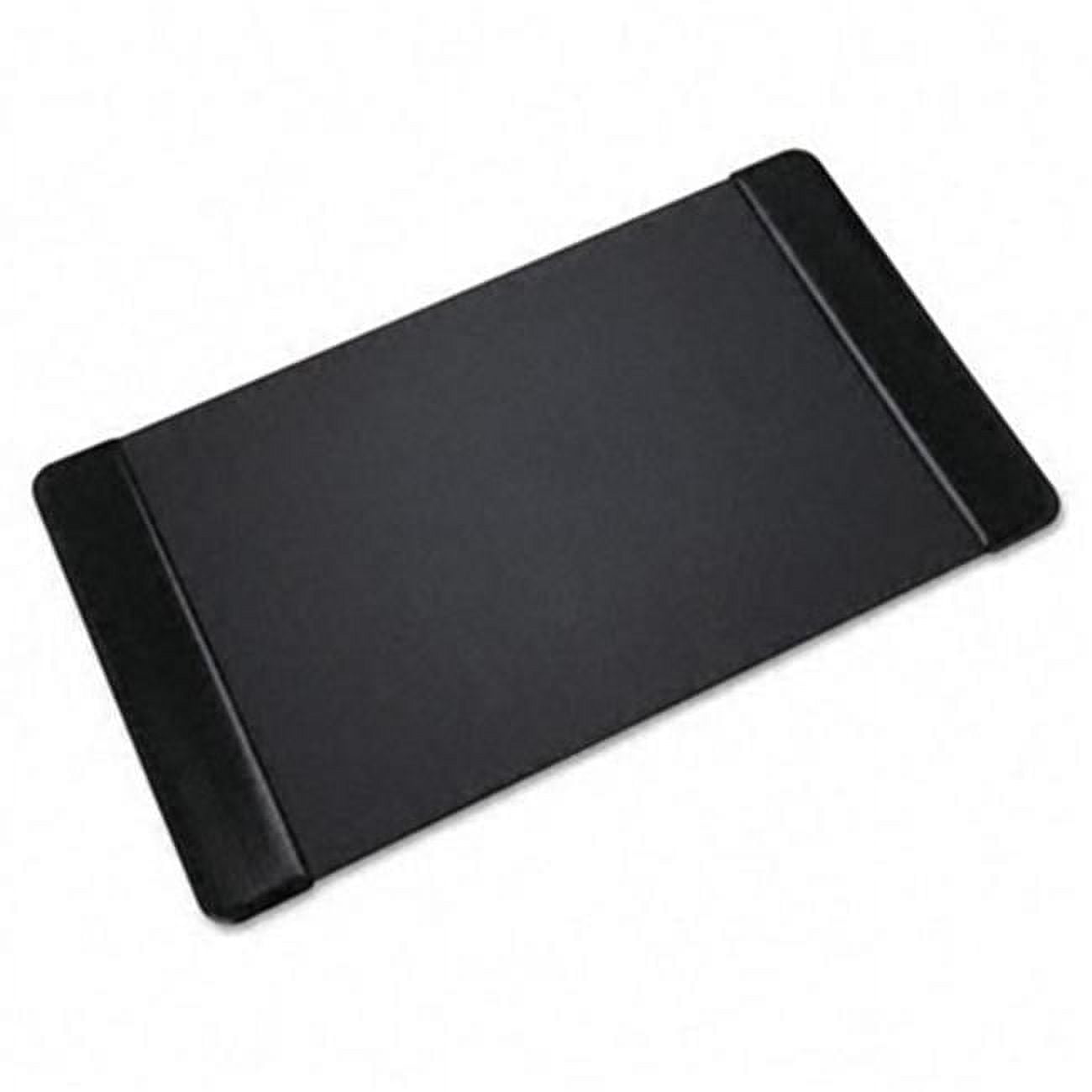 Executive Desk Pad with Leather-Like Side Panels 36 x 20 Black ...