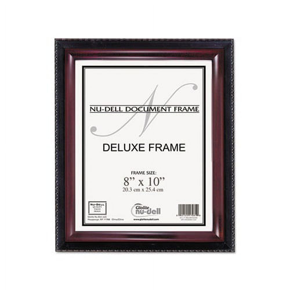 Executive Document Frame Plastic, 8 x 10, Black/Mahogany - Walmart.com
