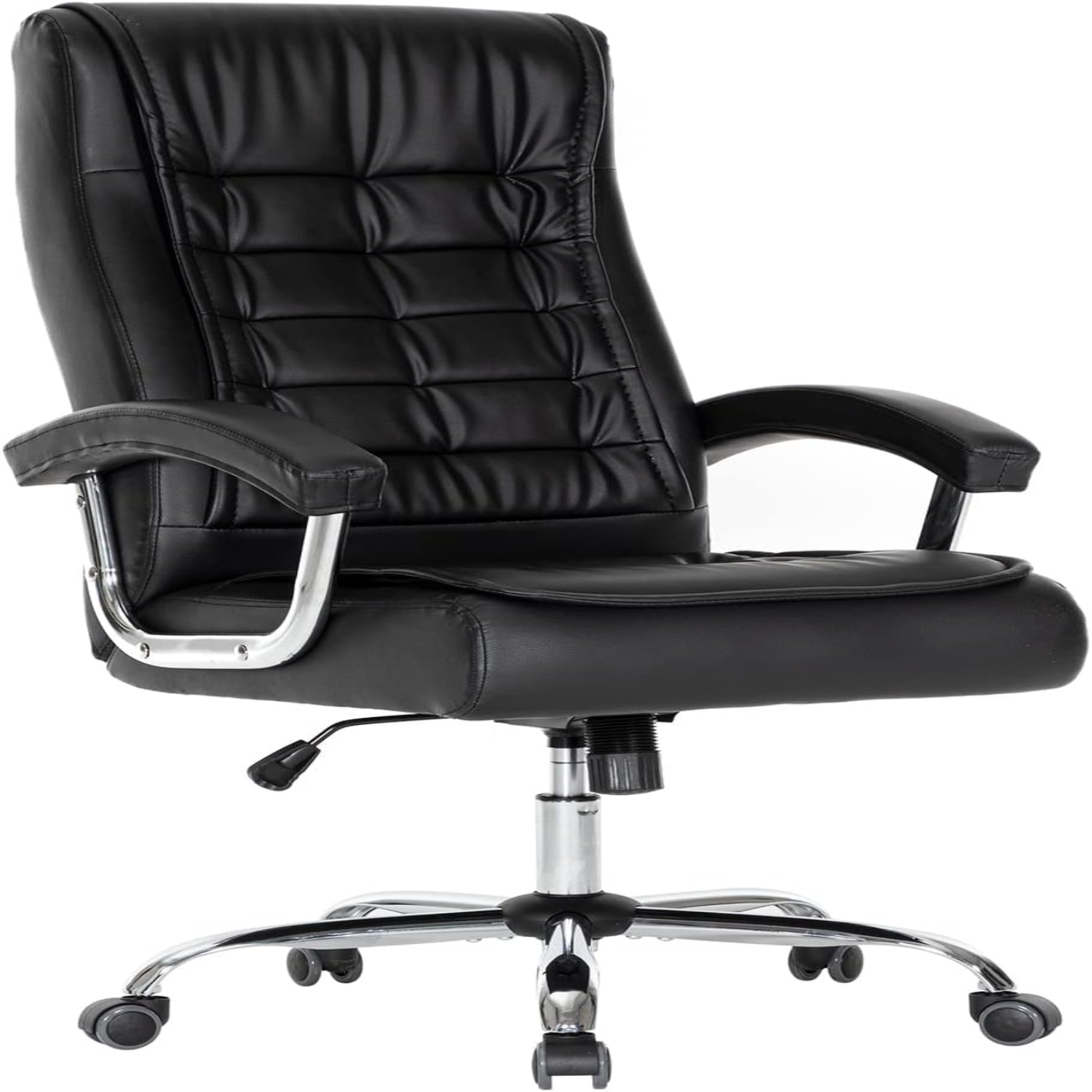 Executive Office Chair Adjustable Leather Chair High Back Swivel Office ...