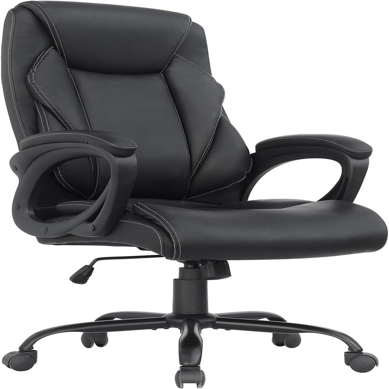 Executive Office Chair Big and Tall Leather Desk Chairs with Adjustable ...