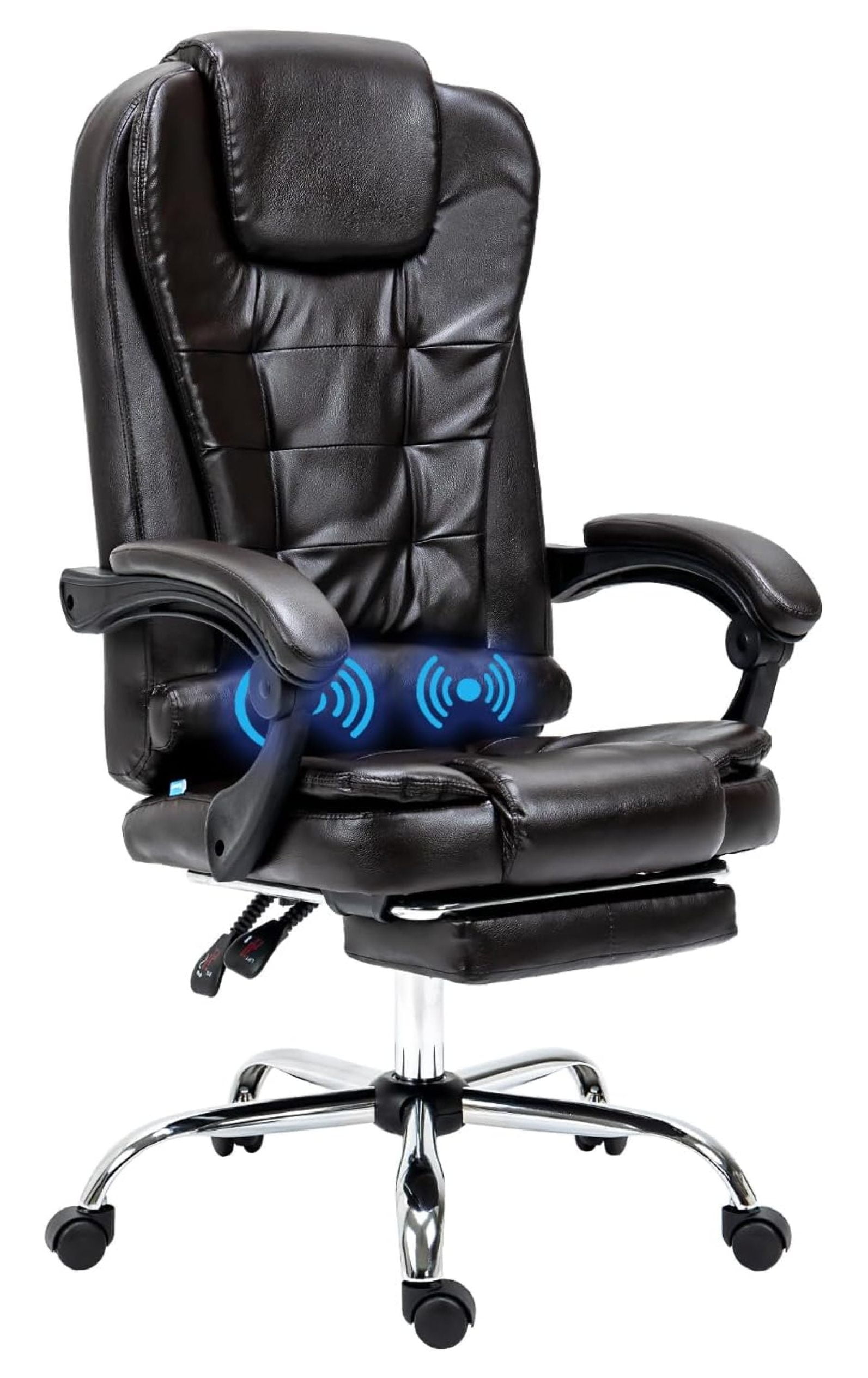 Executive Office Chair Black Ergonomic Office Chair High Back Reclining ...