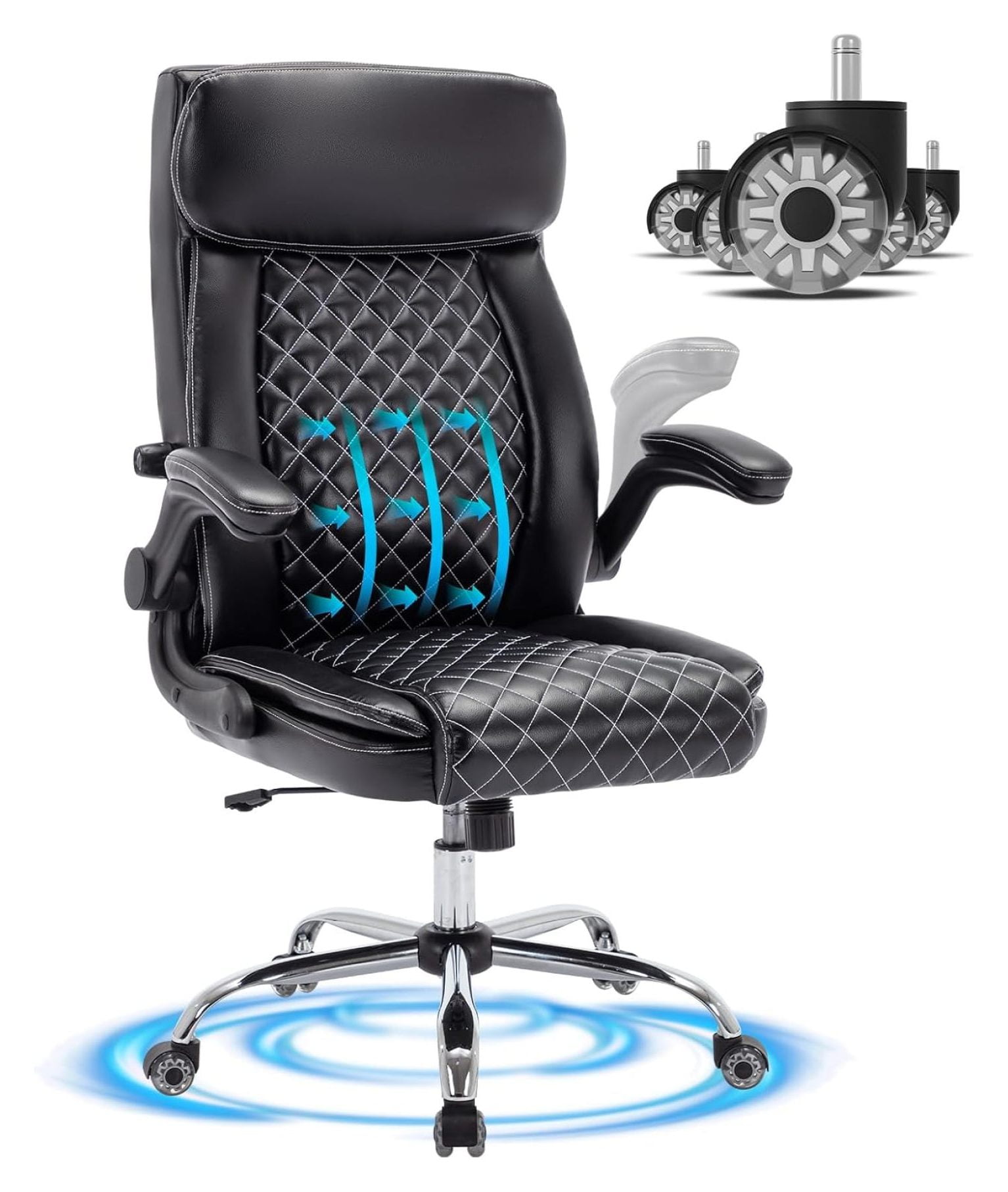 Executive Office Chair Ergonomic Desk Chair, High Back Computer Chair ...
