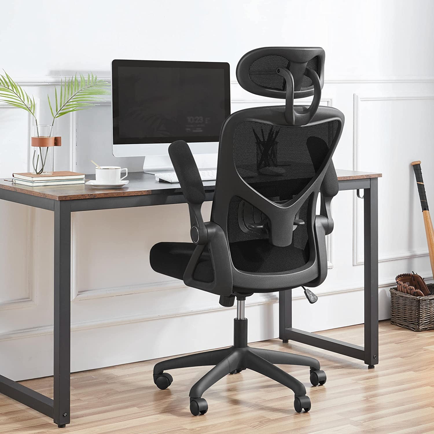 Executive Office Chair Ergonomic Office Chair High Back Adjustable Desk ...