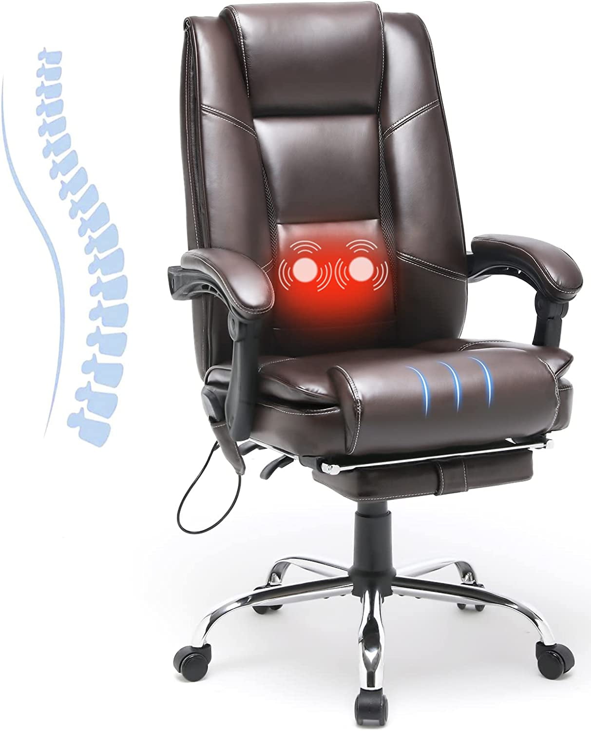 Executive Office Chair, Ergonomic High Back Cushion Lumbar Support ...