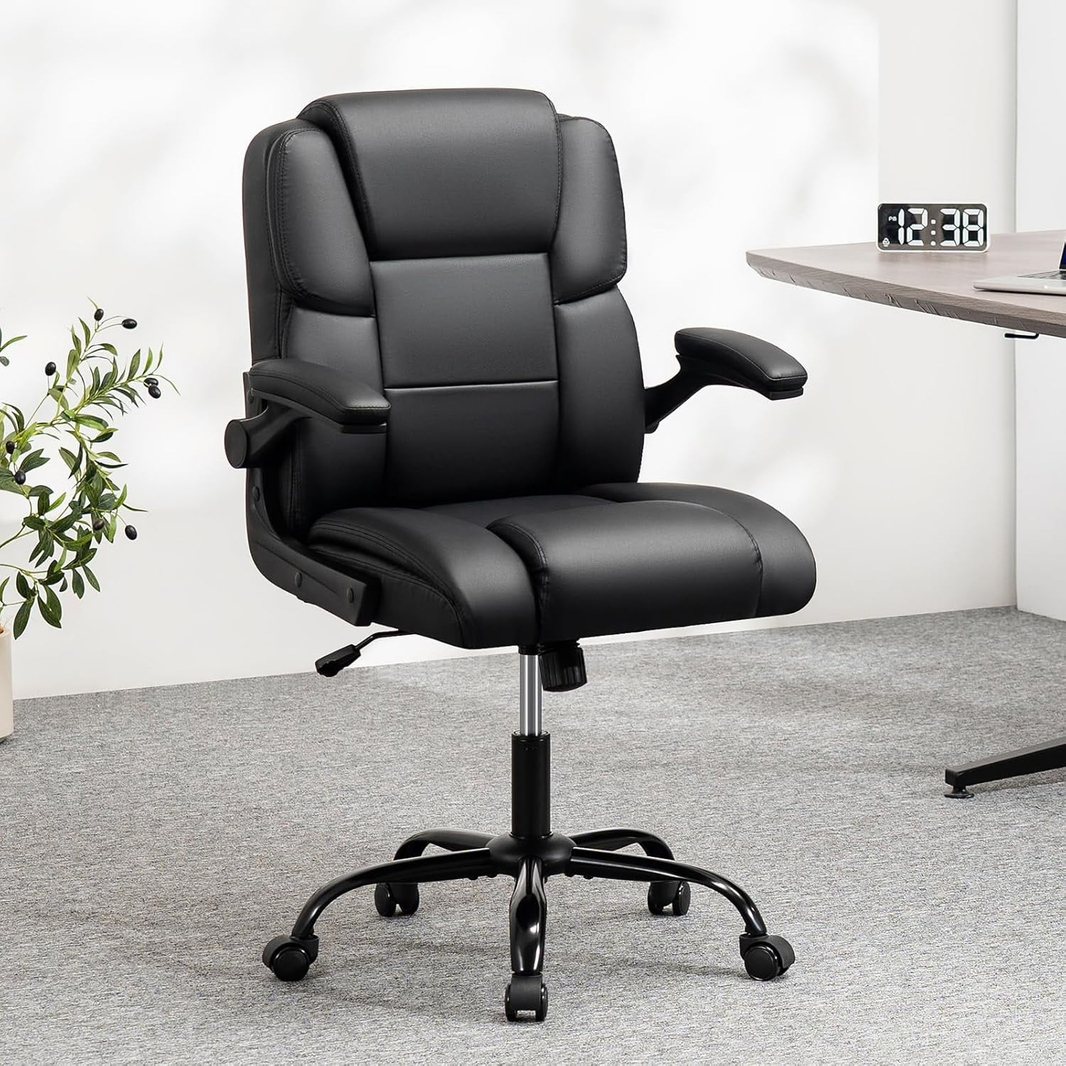 Executive Office Chair Ergonomic Home Computer Desk Chairs with Swivel ...