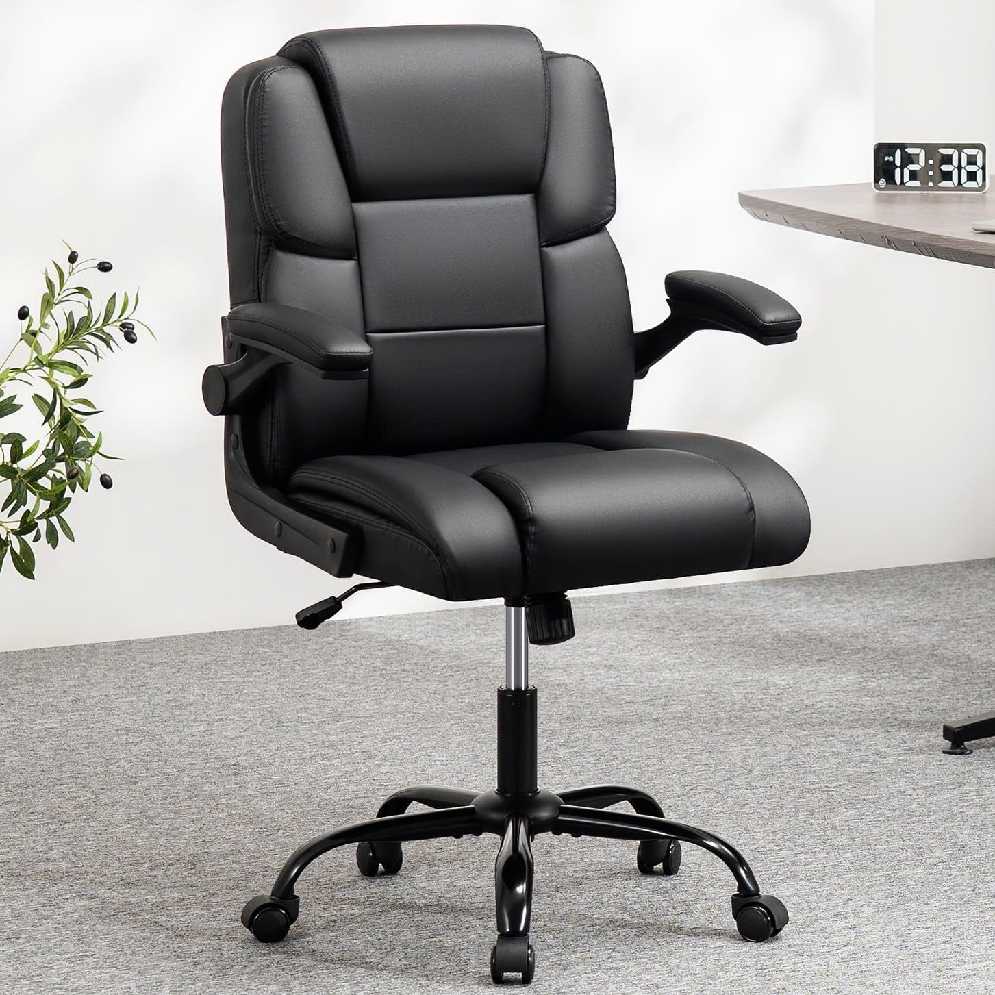Executive Office Chair Ergonomic Home Computer Desk Chairs with Swivel ...