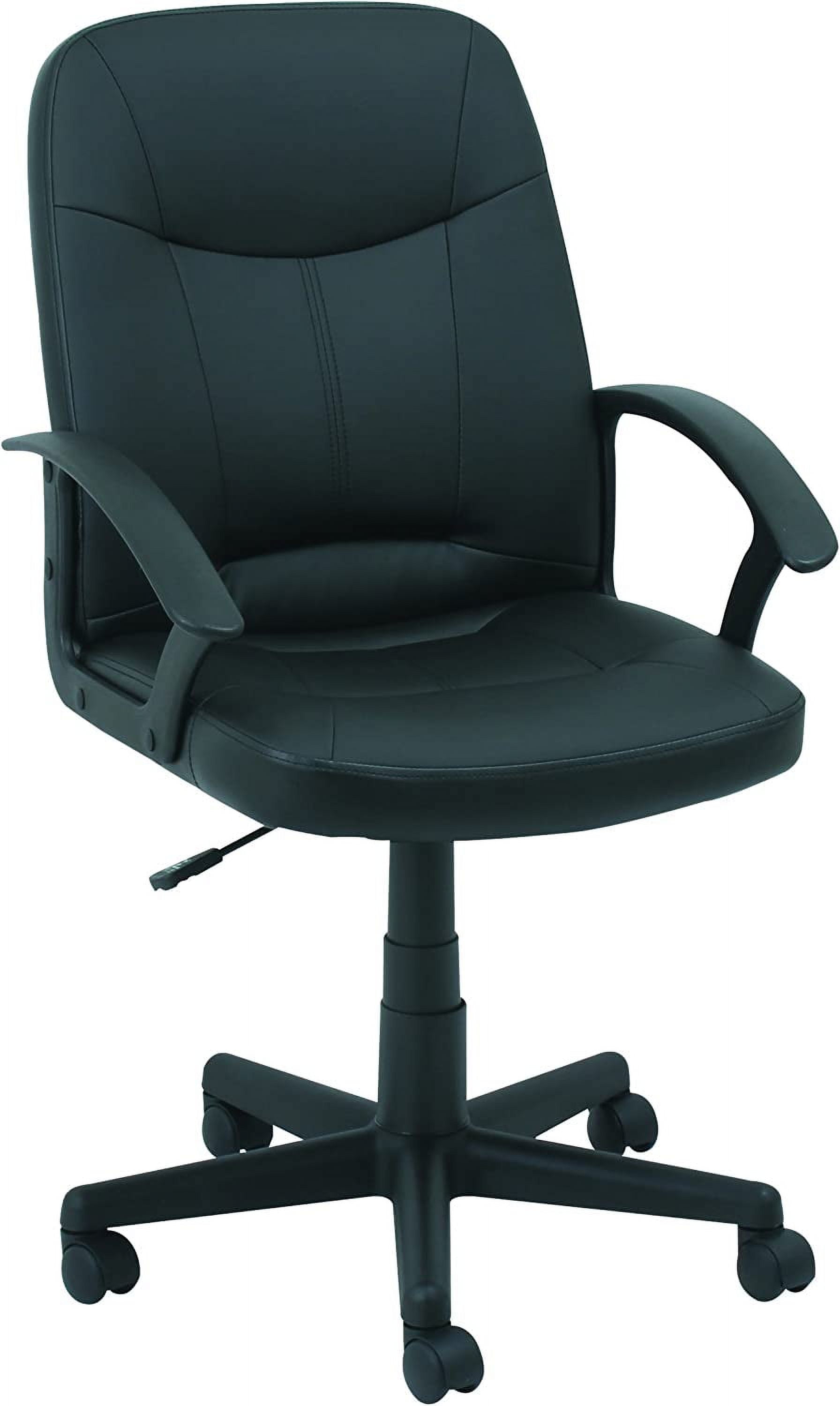 Executive Office Chair Fixed Arched Arms, Black - Walmart.com