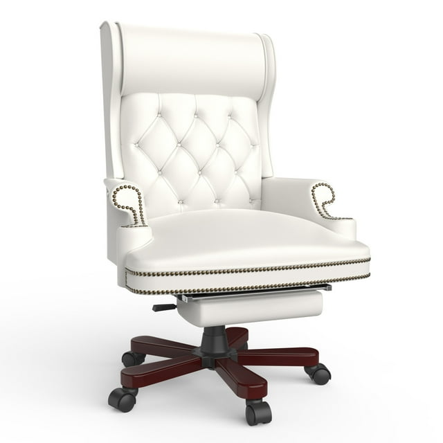 Executive Office Chair with Footstool, Office Desk Chair with ...