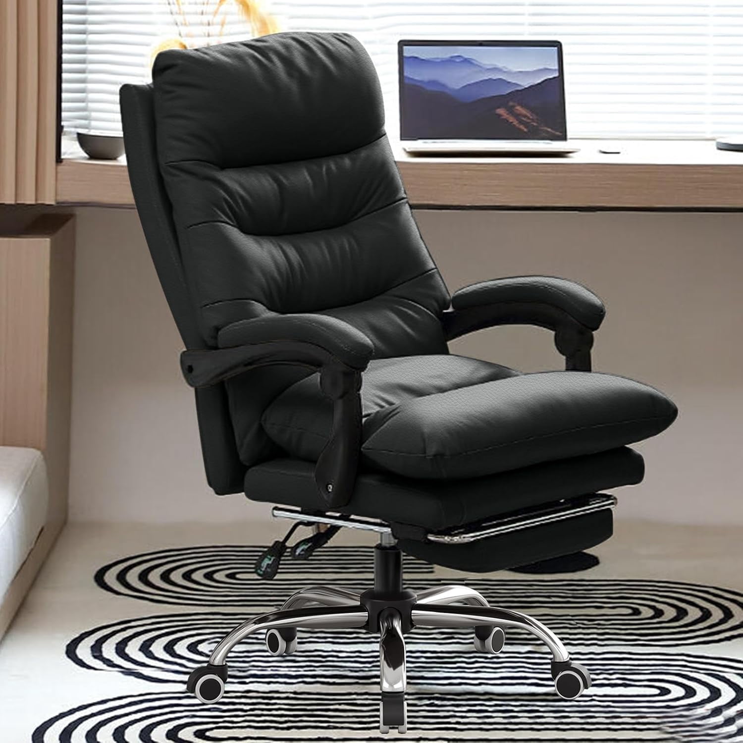 Executive Office Chair Swivel High Back Gaming Computer Chair Reclining ...