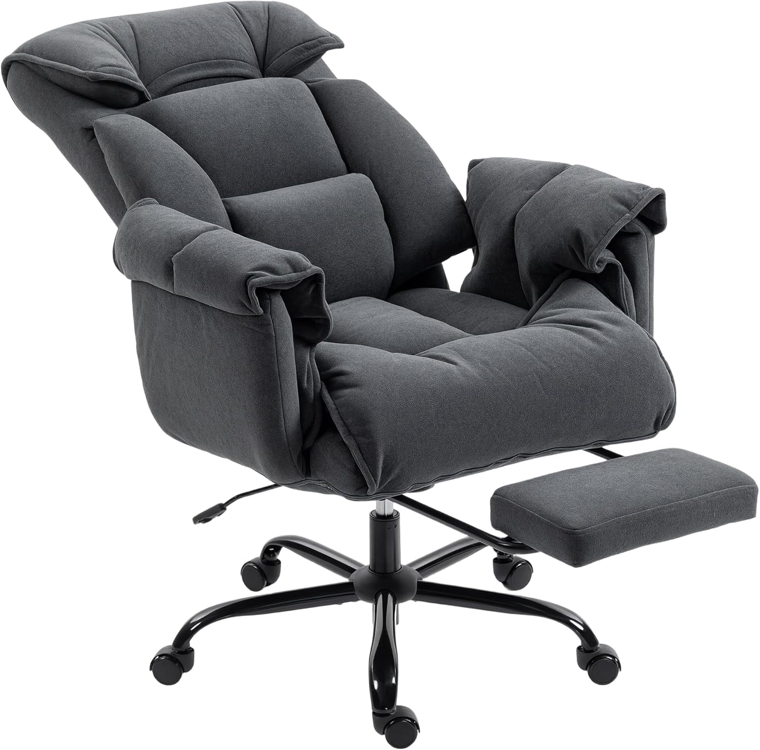 Executive Office Comfy with Foot Rest, Reclining Swivel Computer Desk ...