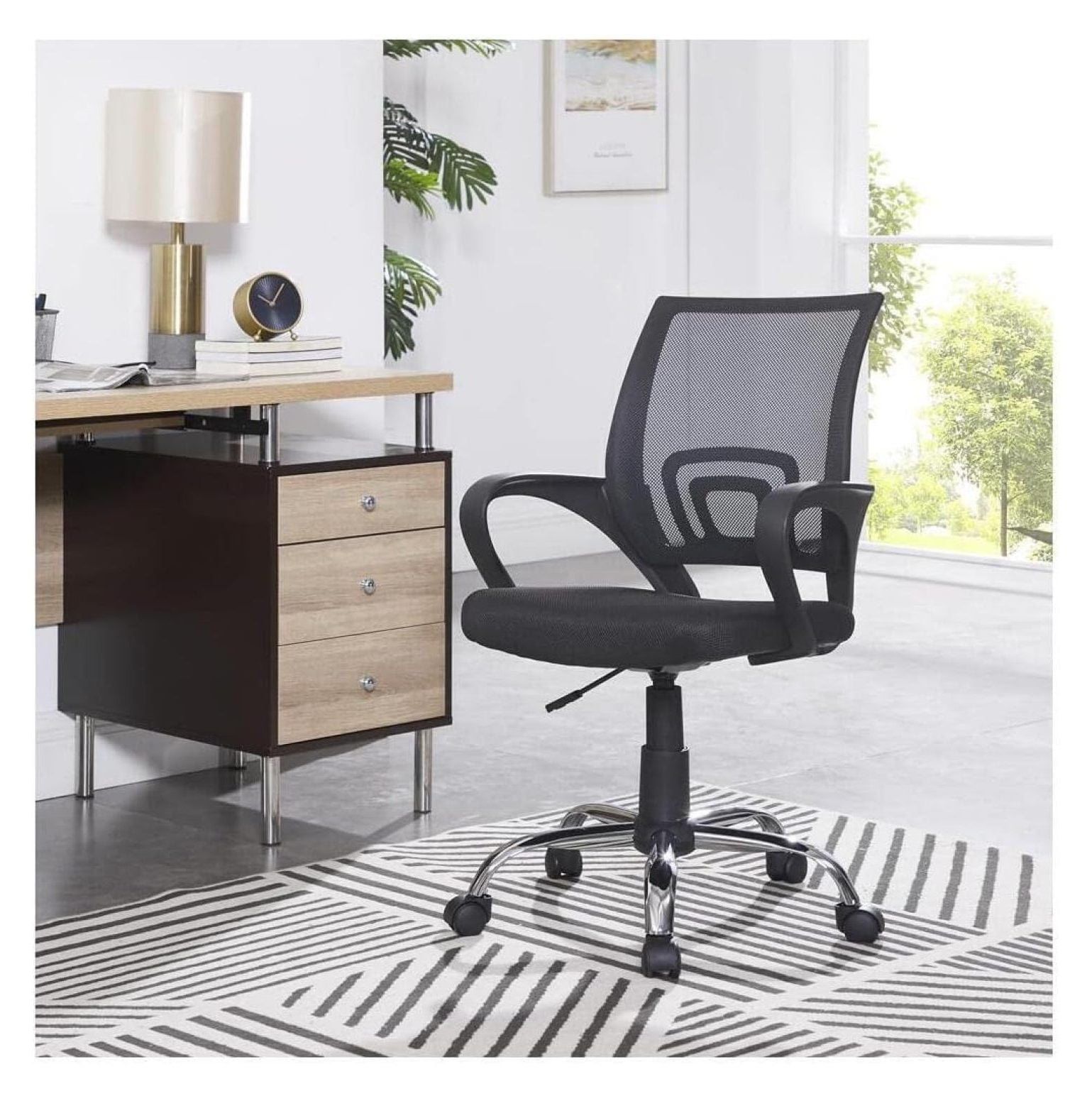 Executive Office Guest Chair Black/-Back - Walmart.com
