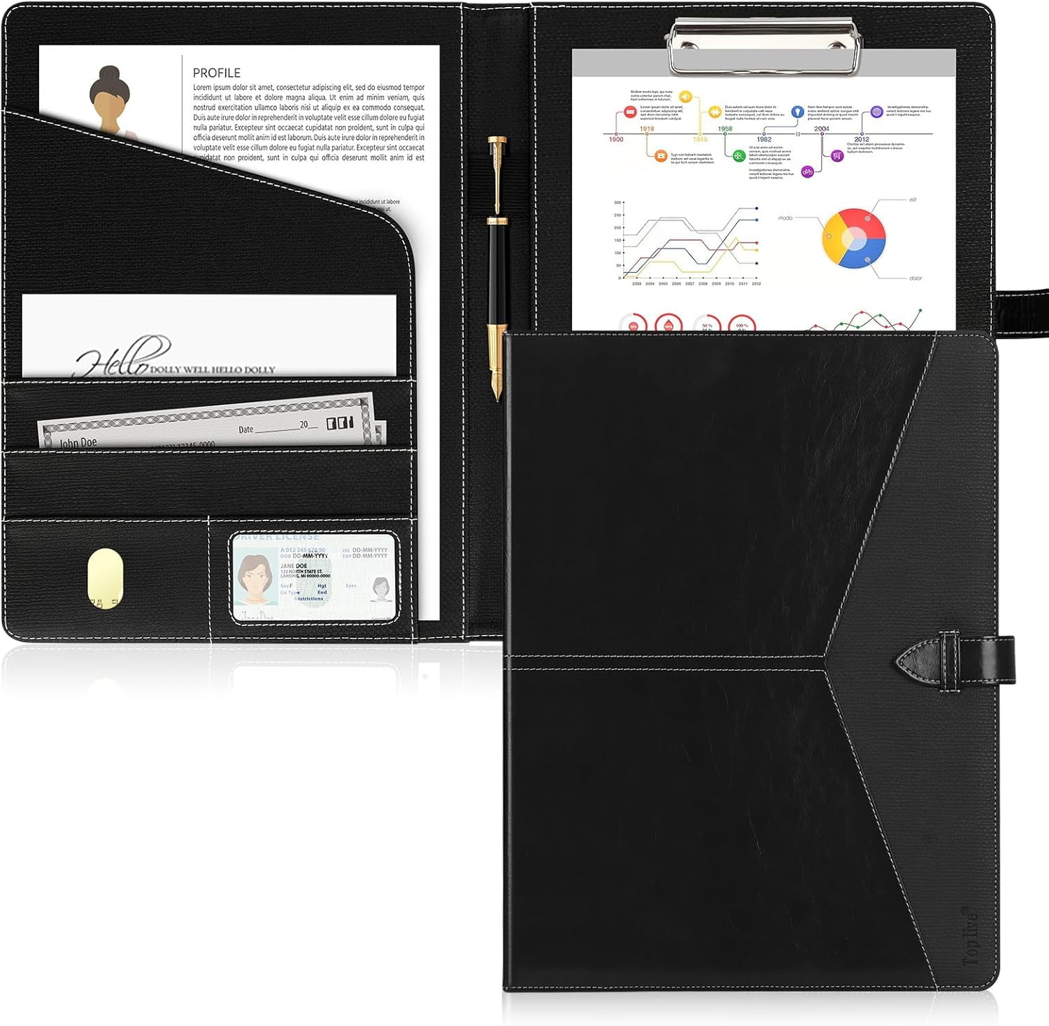 Executive Resume Padfolio Folder Business Portfolio Interview ...