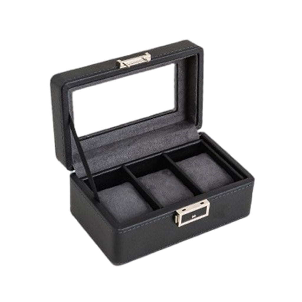 Executive Styles Watch Collection Box with Additional Accessory Storage ...