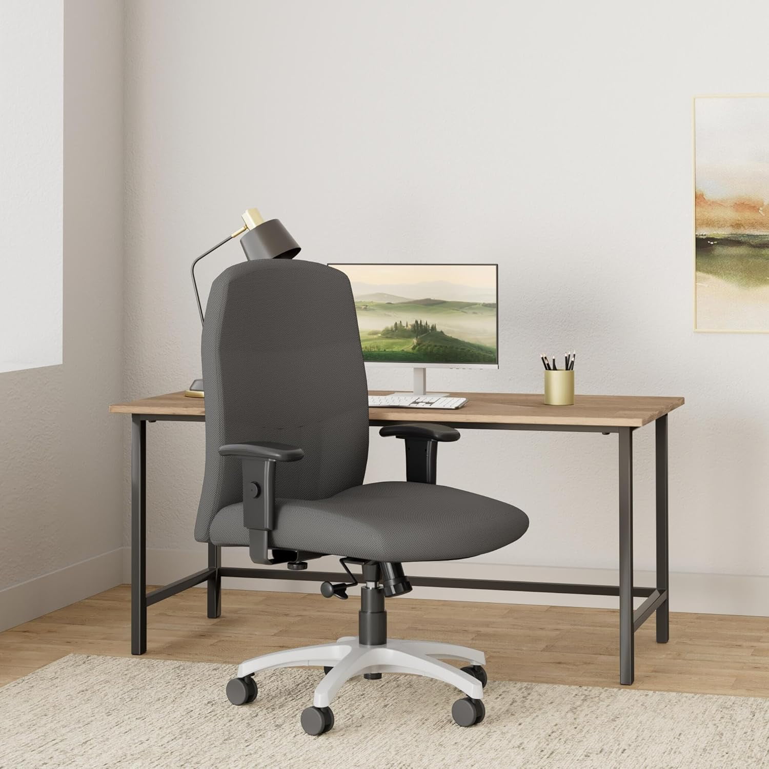 Executive Swivel Chair with Tilt Tension Control, Black - Walmart.com