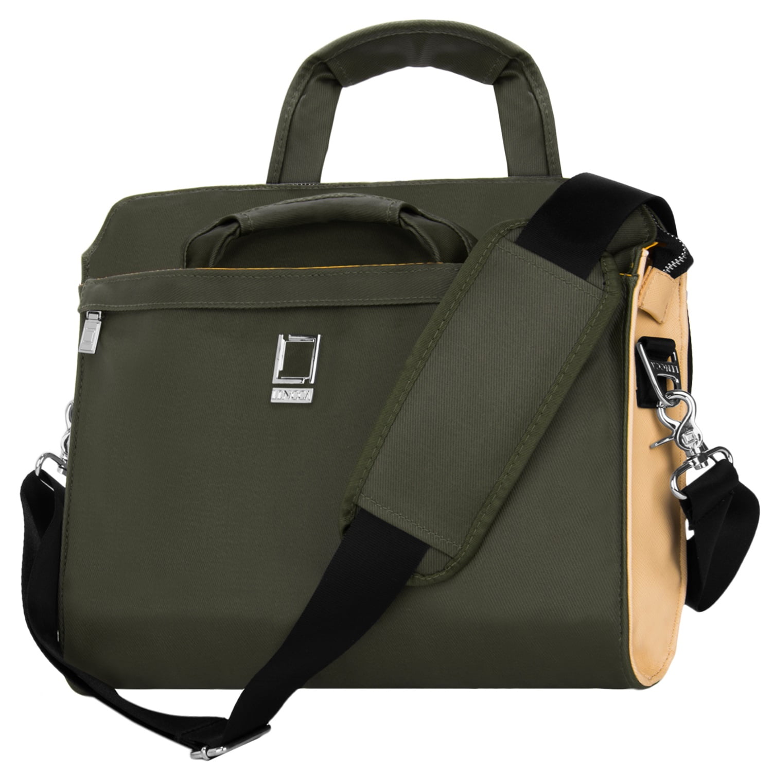 Executive Traveling Crossbody Bag with Hide-away Handles fits up to 13 ...
