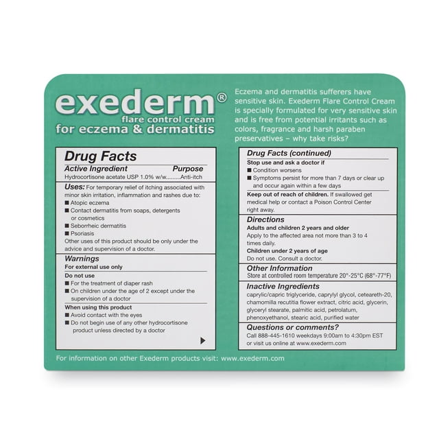 Exederm Eczema Flare Control Cream - Walmart.com