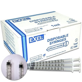 Exel 26048 Tuberculin Syringes With Luer Slip Syringe Only, 1cc, Low ...