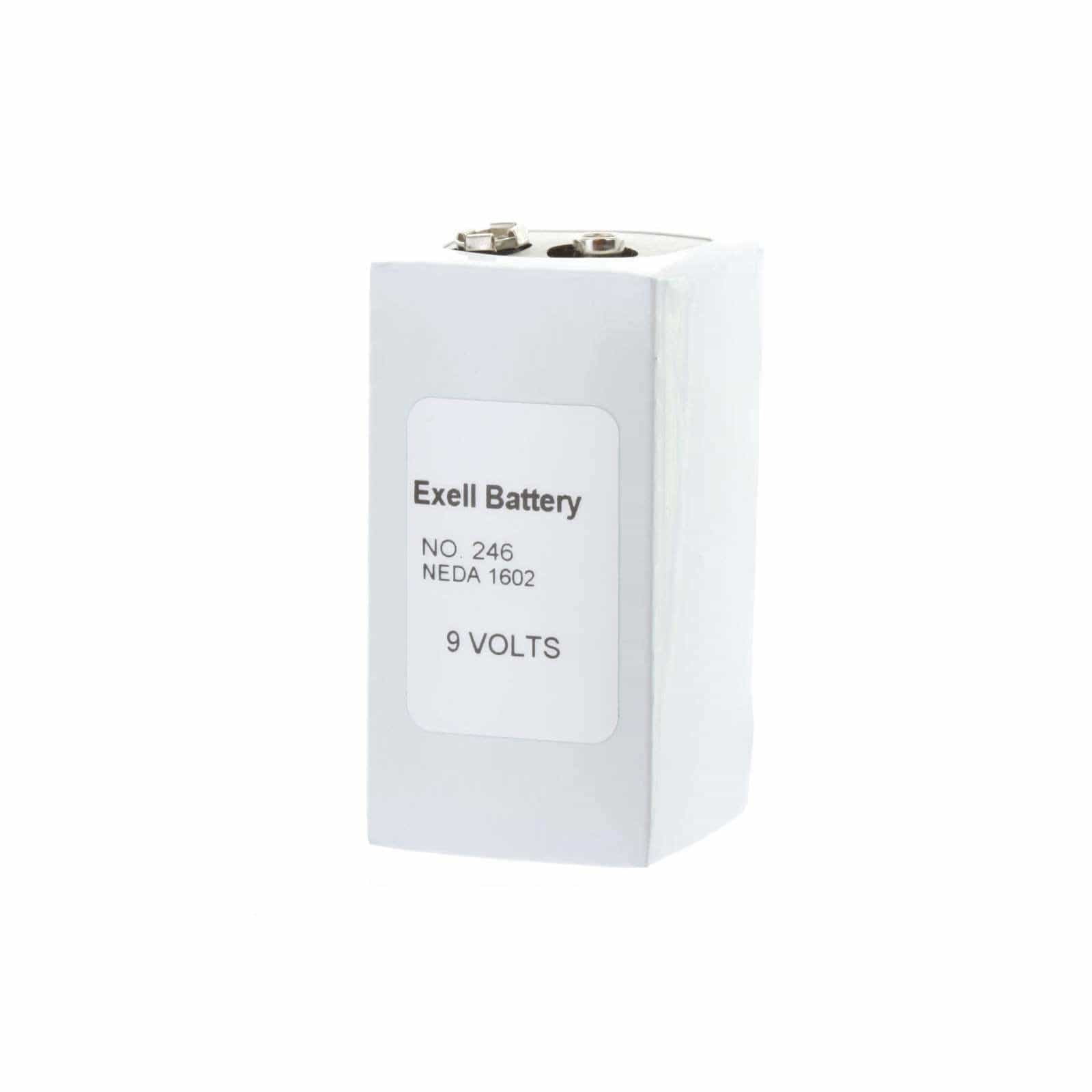 Exell 246 Alkaline 9V Battery NEDA 1602, PP6,TR6 Compatible with ...