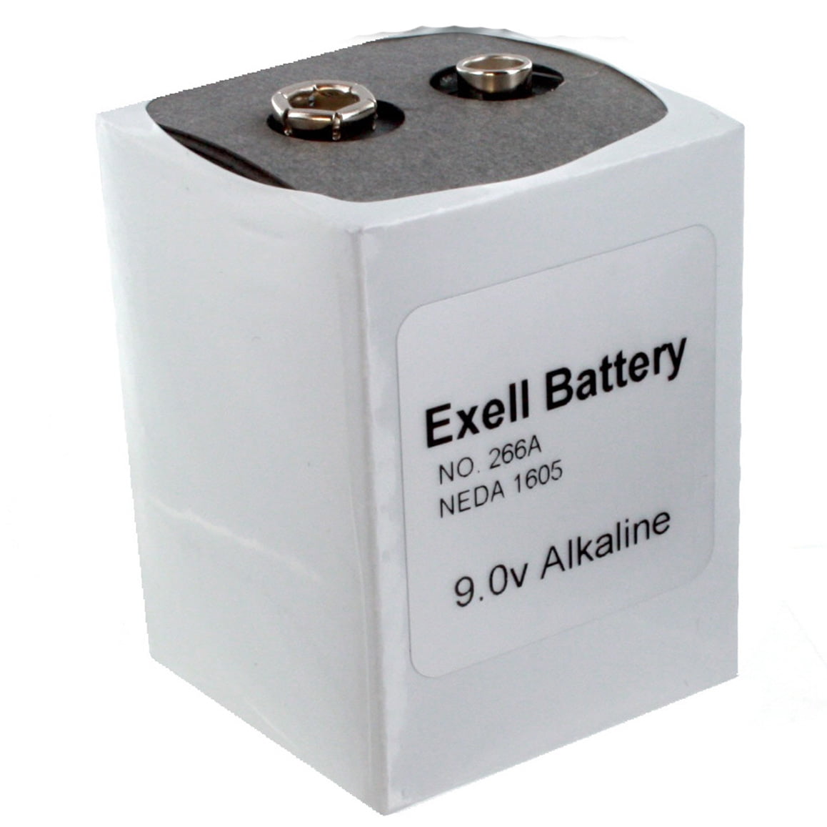 Exell 266 9V Alkaline Battery NEDA 1605, PP7,TR7 Compatible with ...